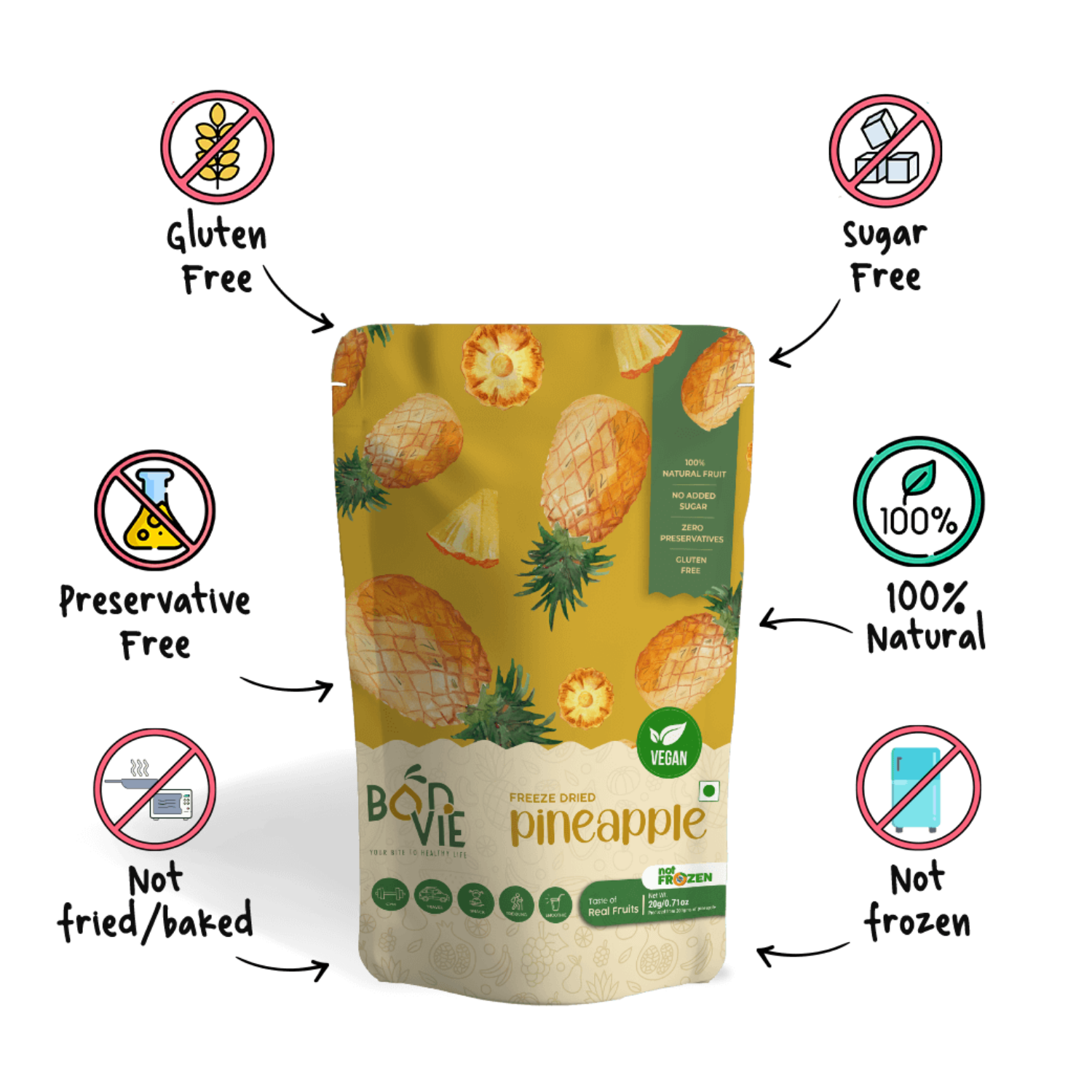 Freeze-Dried Pineapple – Giftcarnation